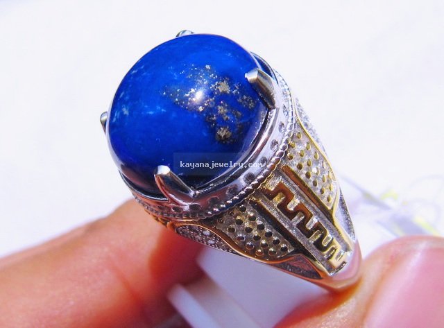 CINCIN BATU LAPIS LAZULI . BATU PERMATA | BATU MULIA